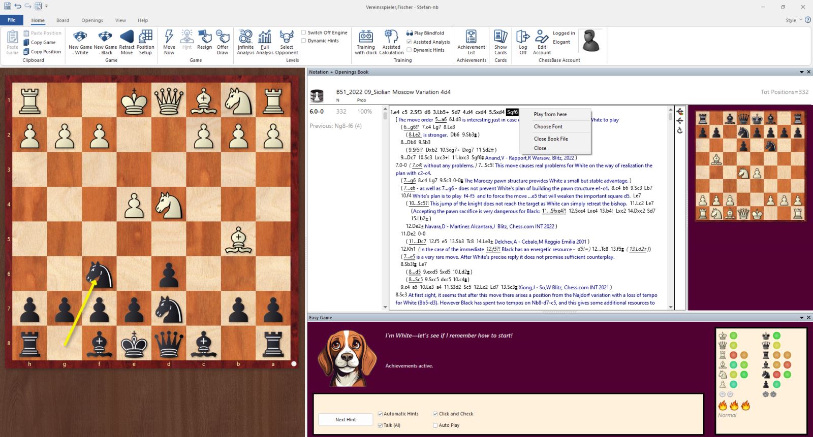 Study and play: learning openings with Fritz 20 and the Opening Encyclopedia! | ChessBase